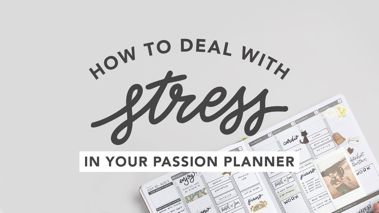 How to Deal with Stress in Your Planner - YouTube