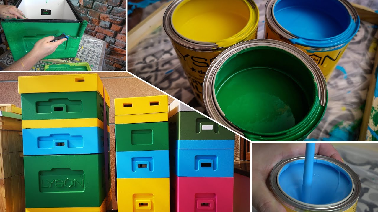 Paint polystyrene bee house. - YouTube