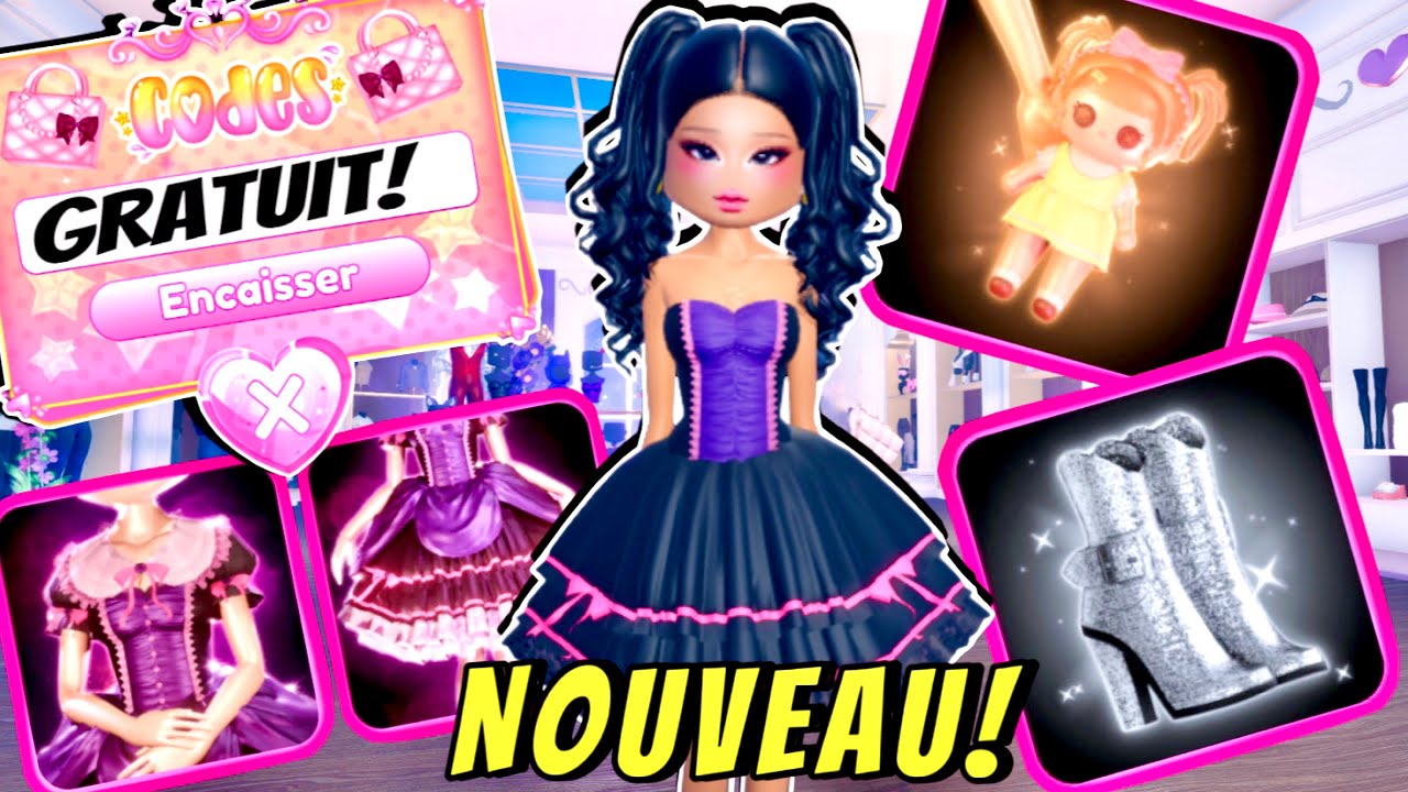 NOUVEAUX CODES GRATUITS ET TOUS LES SECRETS DE LA NOUVELLE MISE À JOUR DE DRESS TO IMPRESS ...