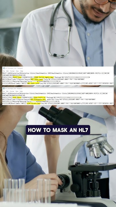 How to mask an HL7 EDI file using IRI DarkShield #pii #datasecurity # ...