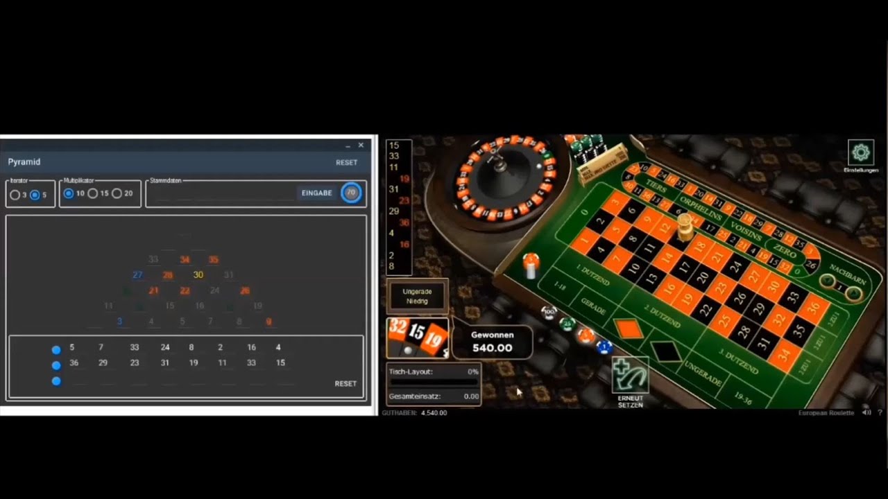 PYRAMID STRATEGY RED roulettesoftware 2023 roulettesystem / Roulette ...