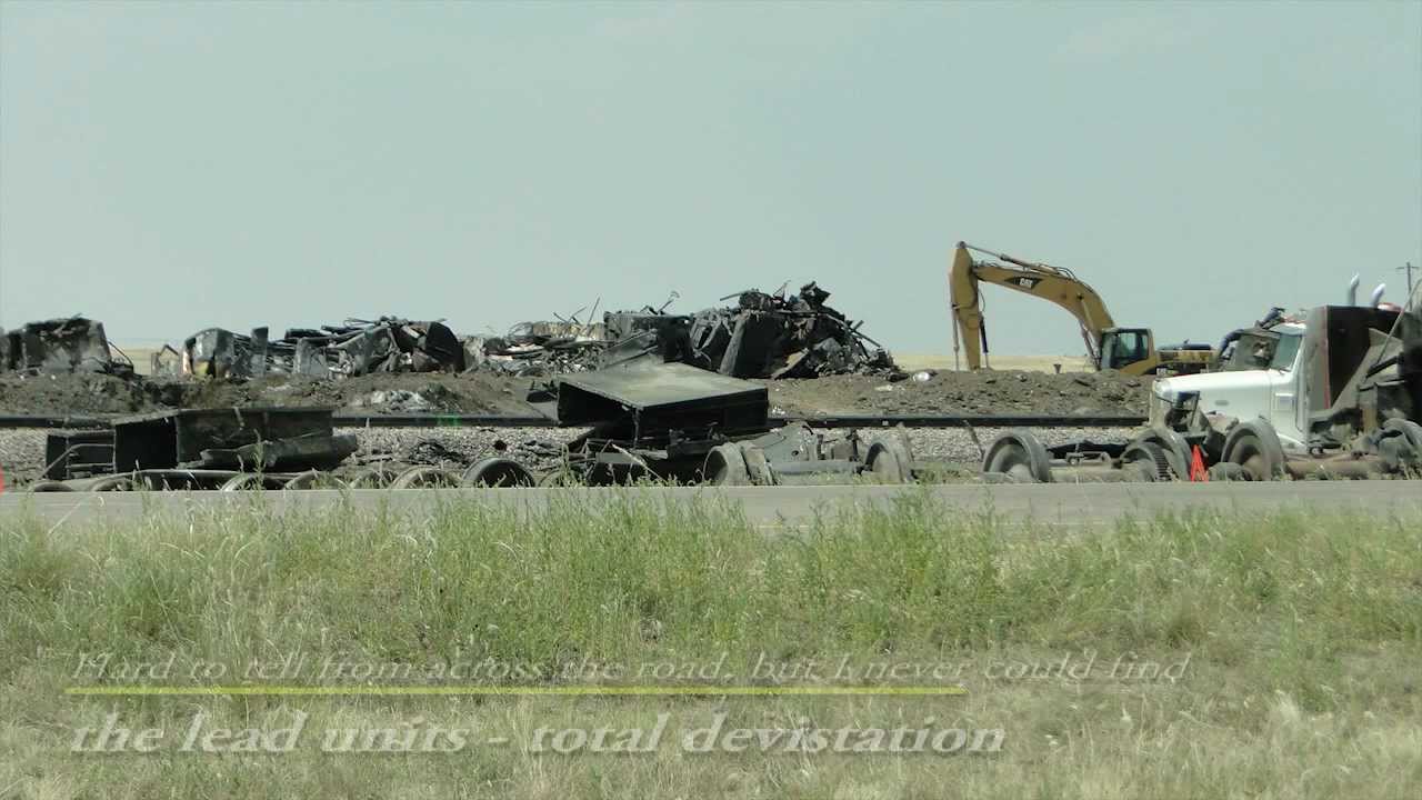 Horrific Union Pacific Goodwell Train Crash (Amateur Video) - YouTube