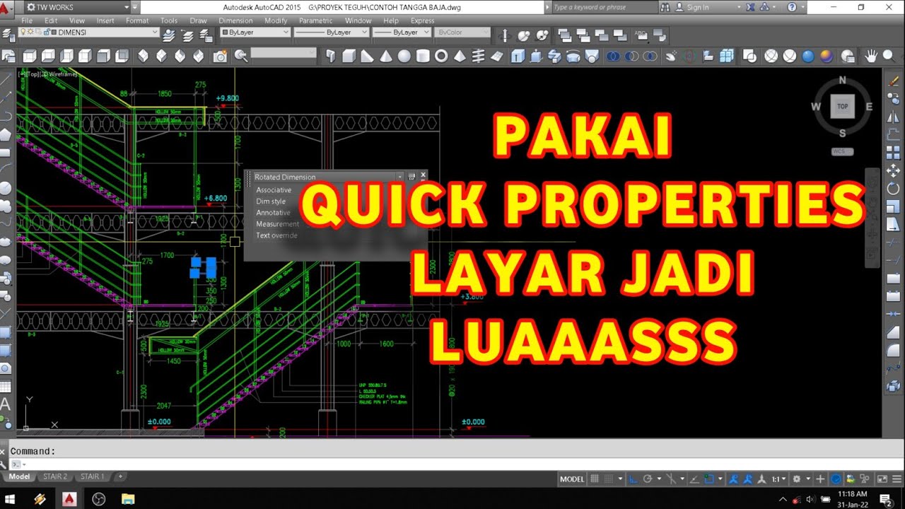 Cara Menggunakan Quick Properties Autocad YouTube cara-menggunakan-quick-properties-autocad-youtube
