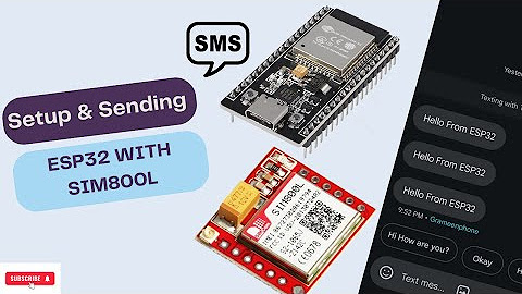 Interfacing SIM800L GSM Module with ESP32: SMS, GPS, MQTT, HTTP and Cloud Integration - YouTube