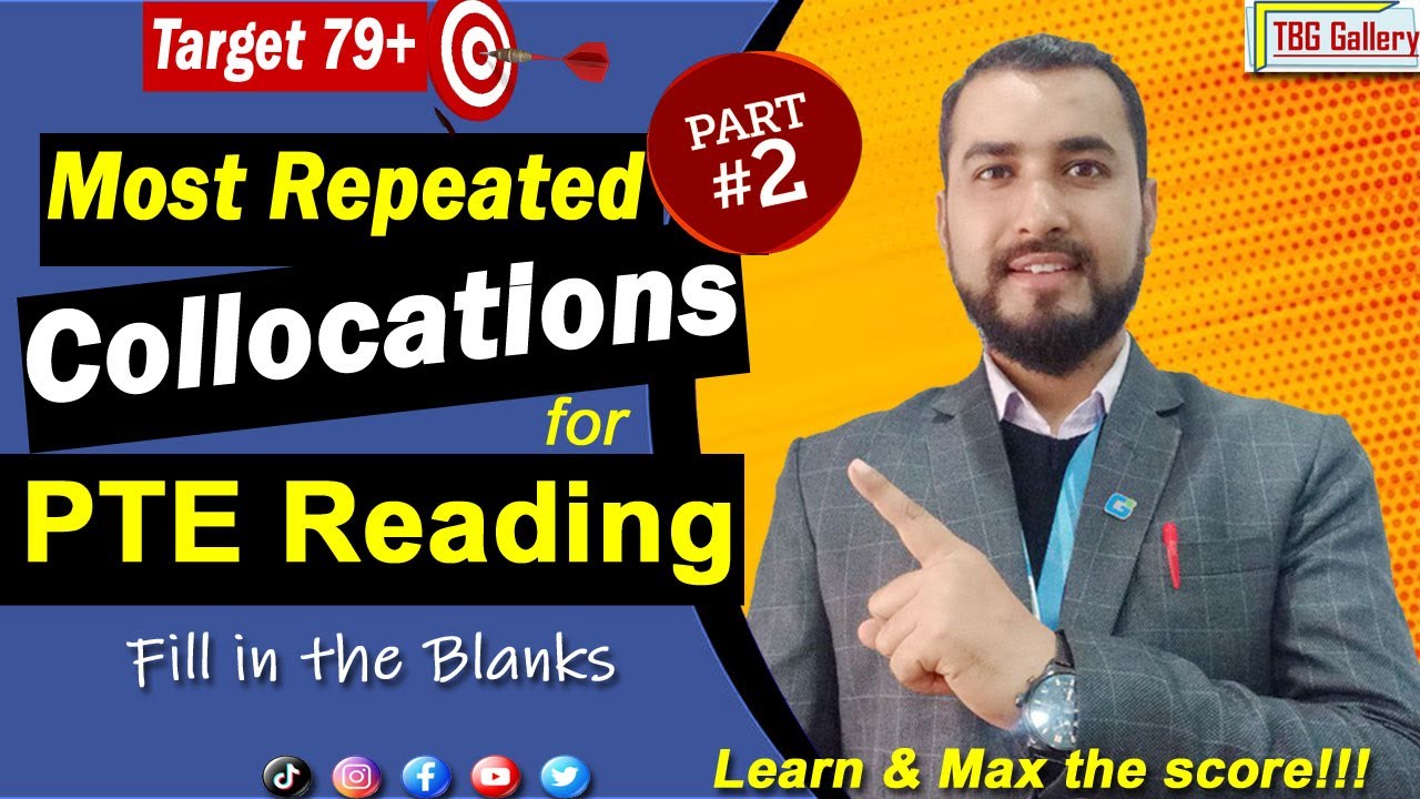 Most Repeated Collocation I PTE Reading I Reading Fill in the blanks I ...