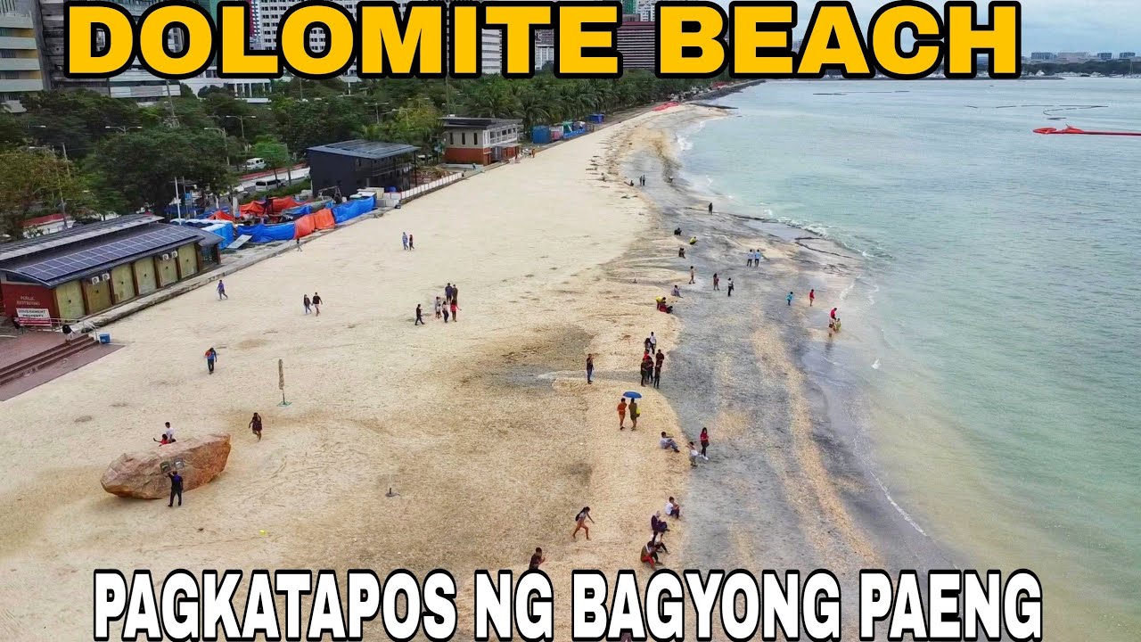 DOLOMITE BEACH TODAY PAGKATAPOS NG BAGYONG PAENG MANILA BAY - YouTube