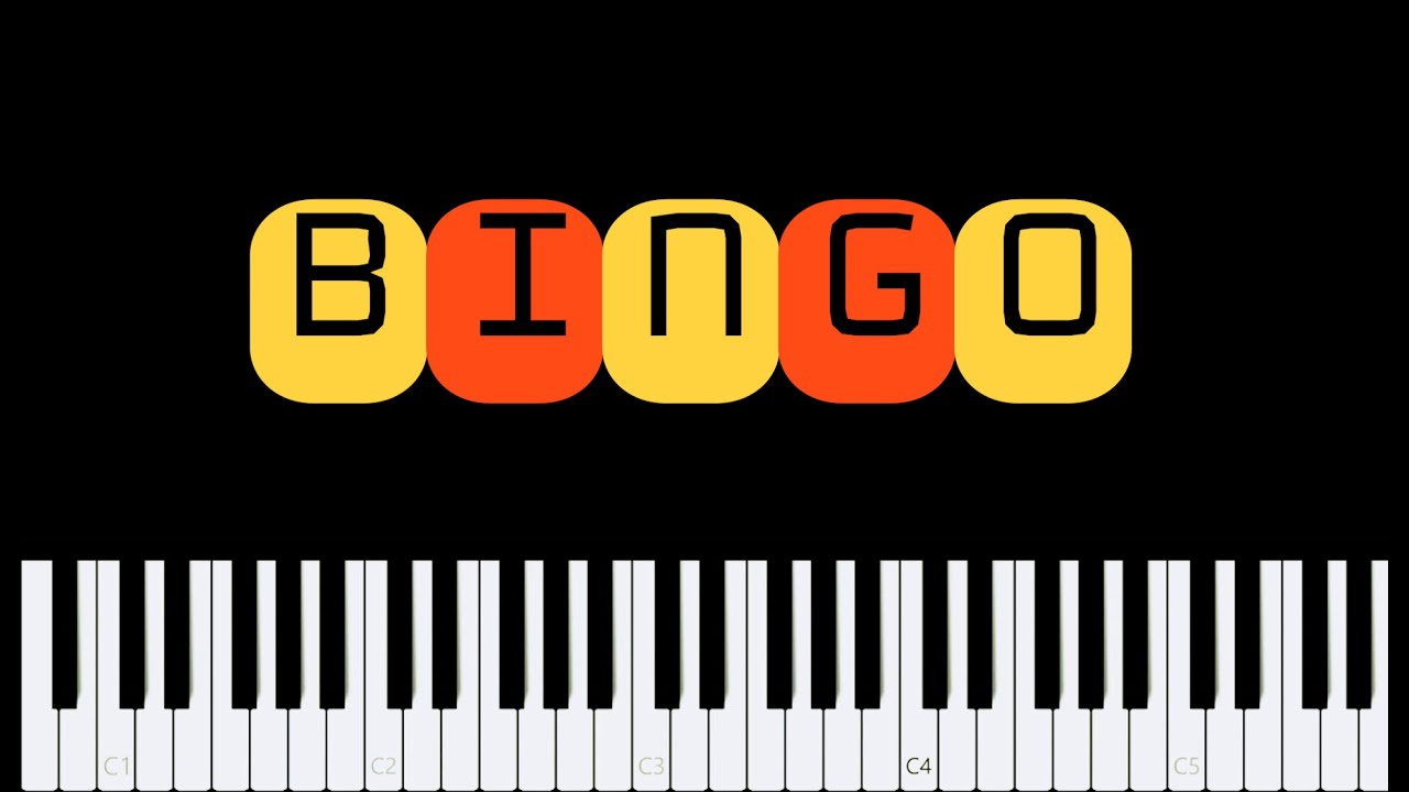 🐶BINGO - Easy Piano Tutorial 🌟 Mosa Piano 🎹 - YouTube