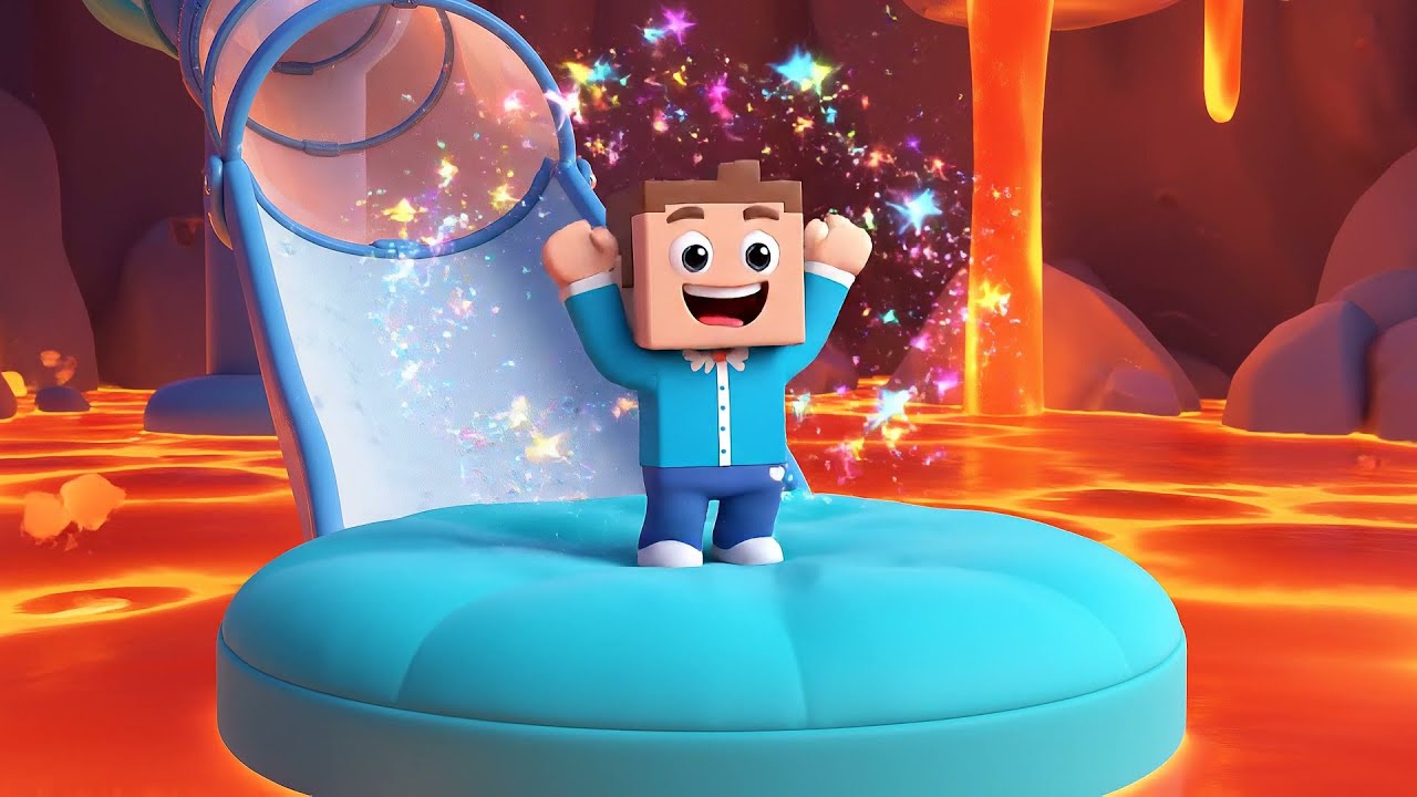 Roblox Little Noob’s Lava Slide Adventure | Kids Songs & Nursery Rhymes ...