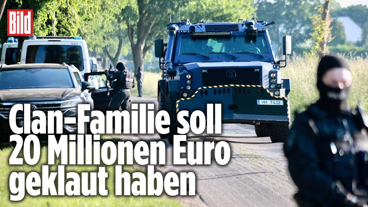 Clan-Razzia mit Panzer-Wagen auf Luxus-Anwesen - YouTube