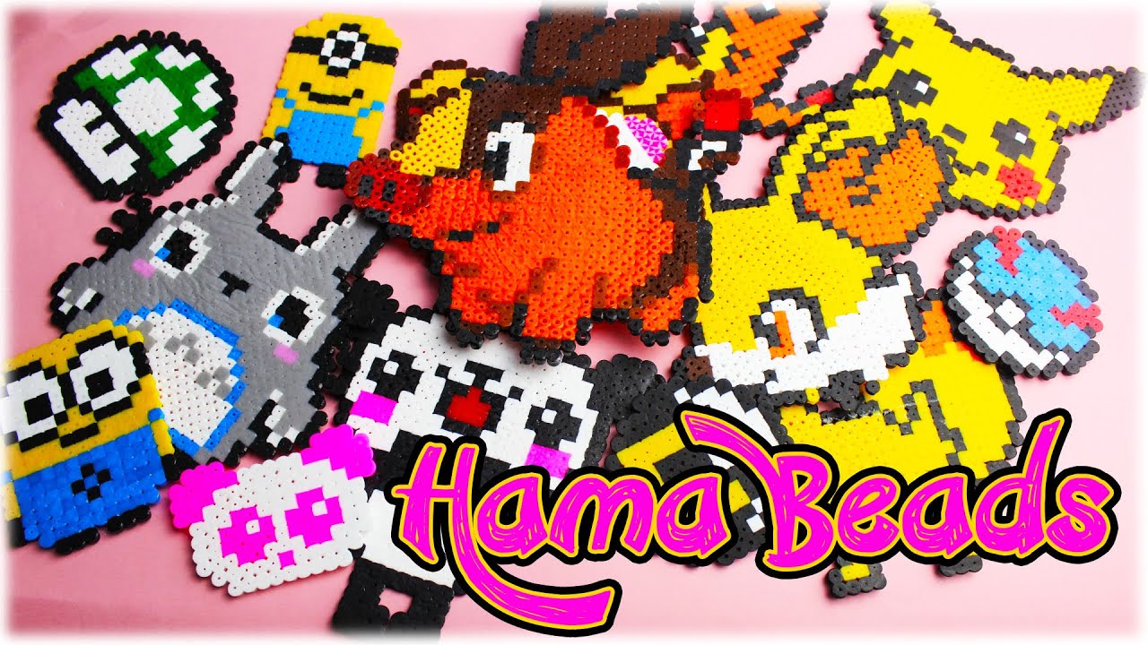 Le mie creazioni in Pyssla - Hama Beads #1 - YouTube