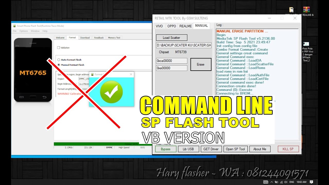 SP FLASH TOOL COMMAND LINE ‼️ VISUAL BASIC VERSION - YouTube