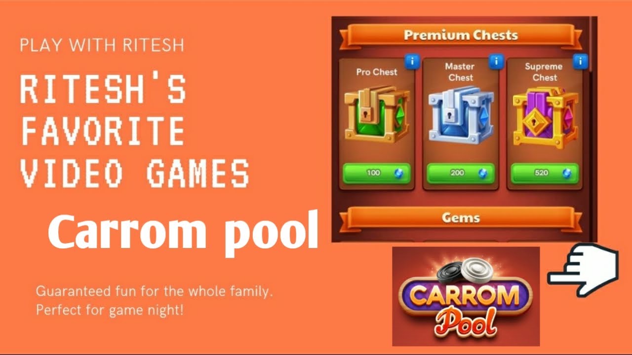 Carrom Pool Open Pro chest (100 Diamond) - YouTube