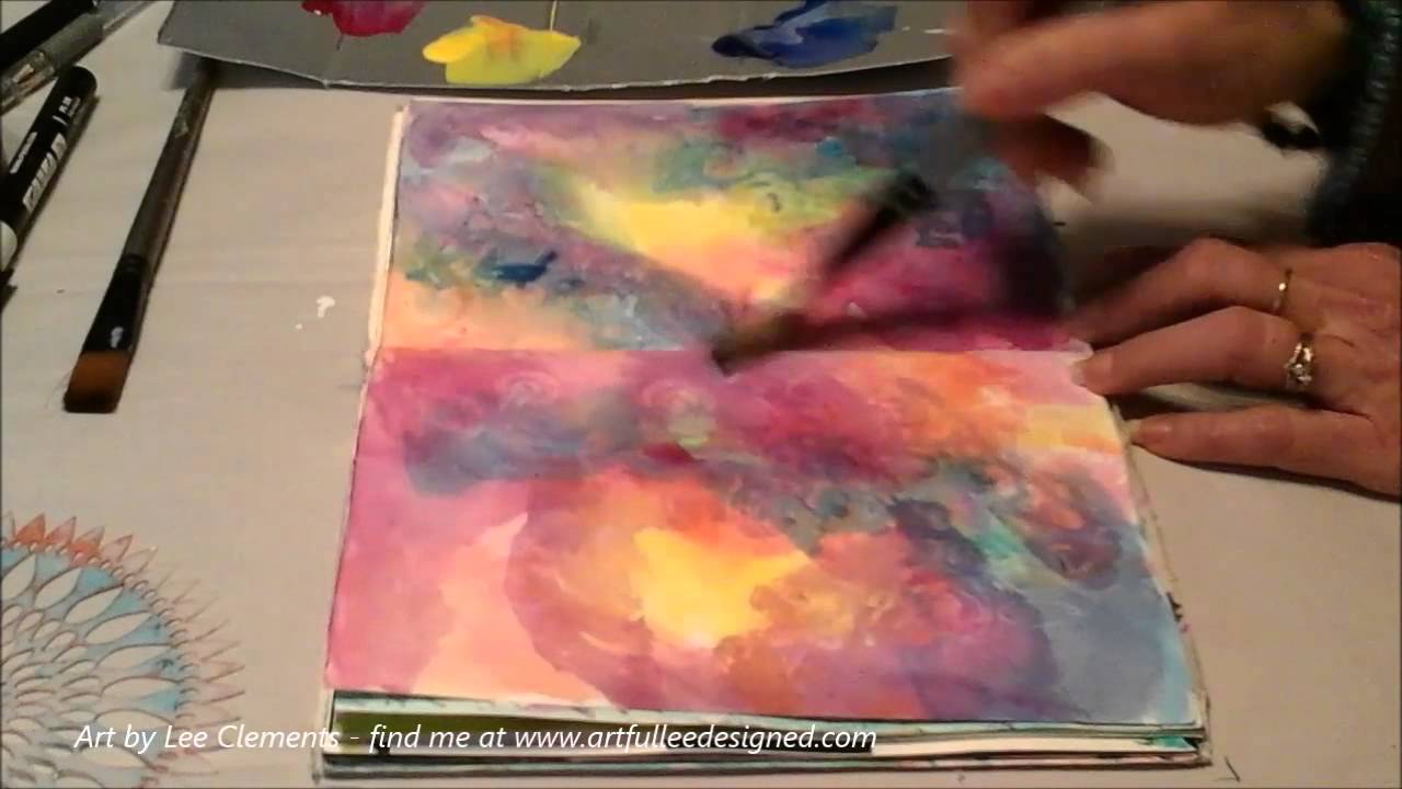 Lee Clements art - "Be a Strong Container" art journal page - YouTube