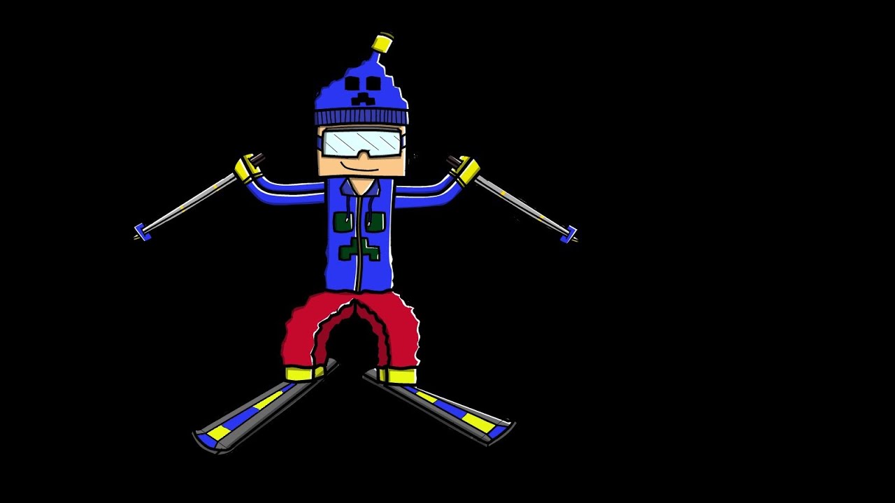 Aypierre au ski - Dessin de skin Minecraft - YouTube