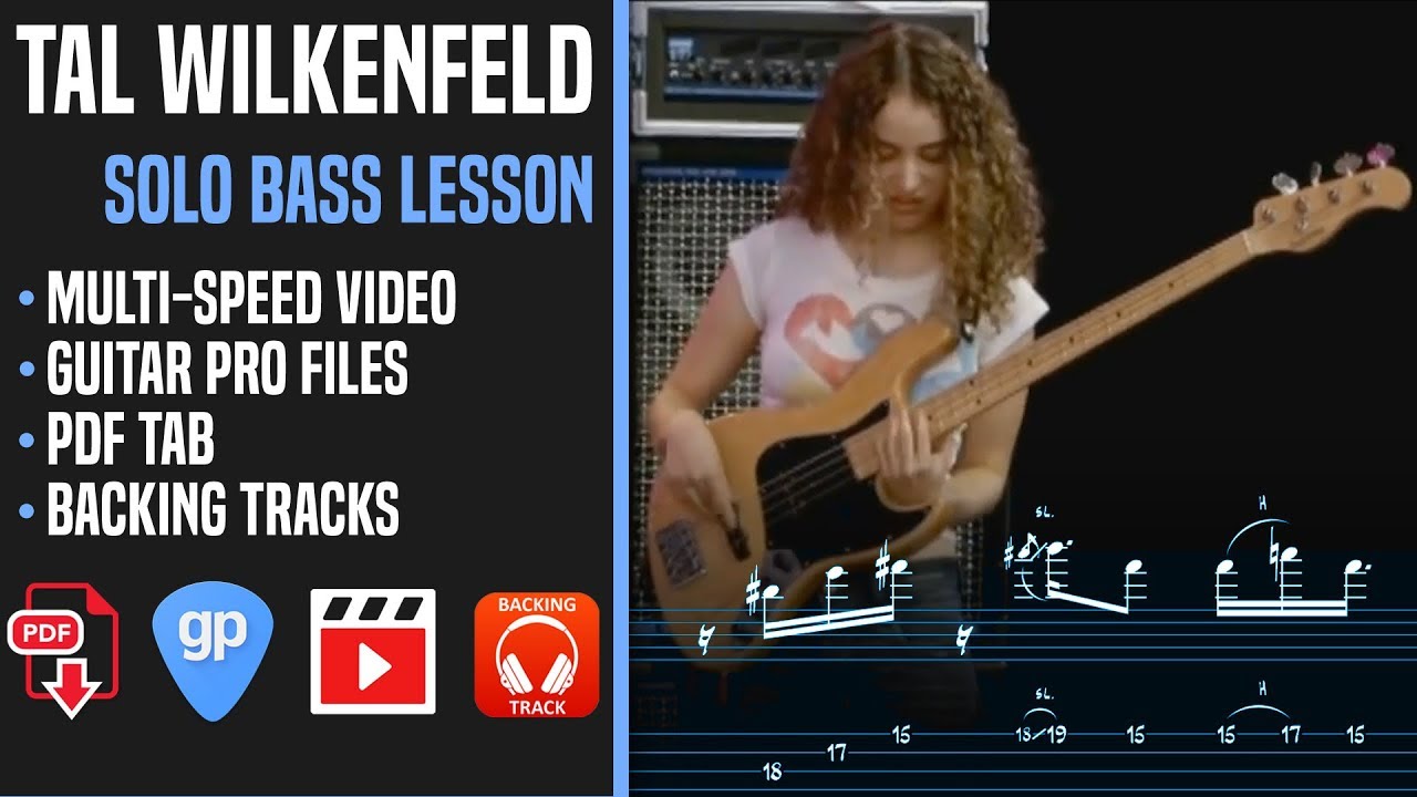 Tal Wilkenfeld - Solo Bass (lesson with tabs) - YouTube