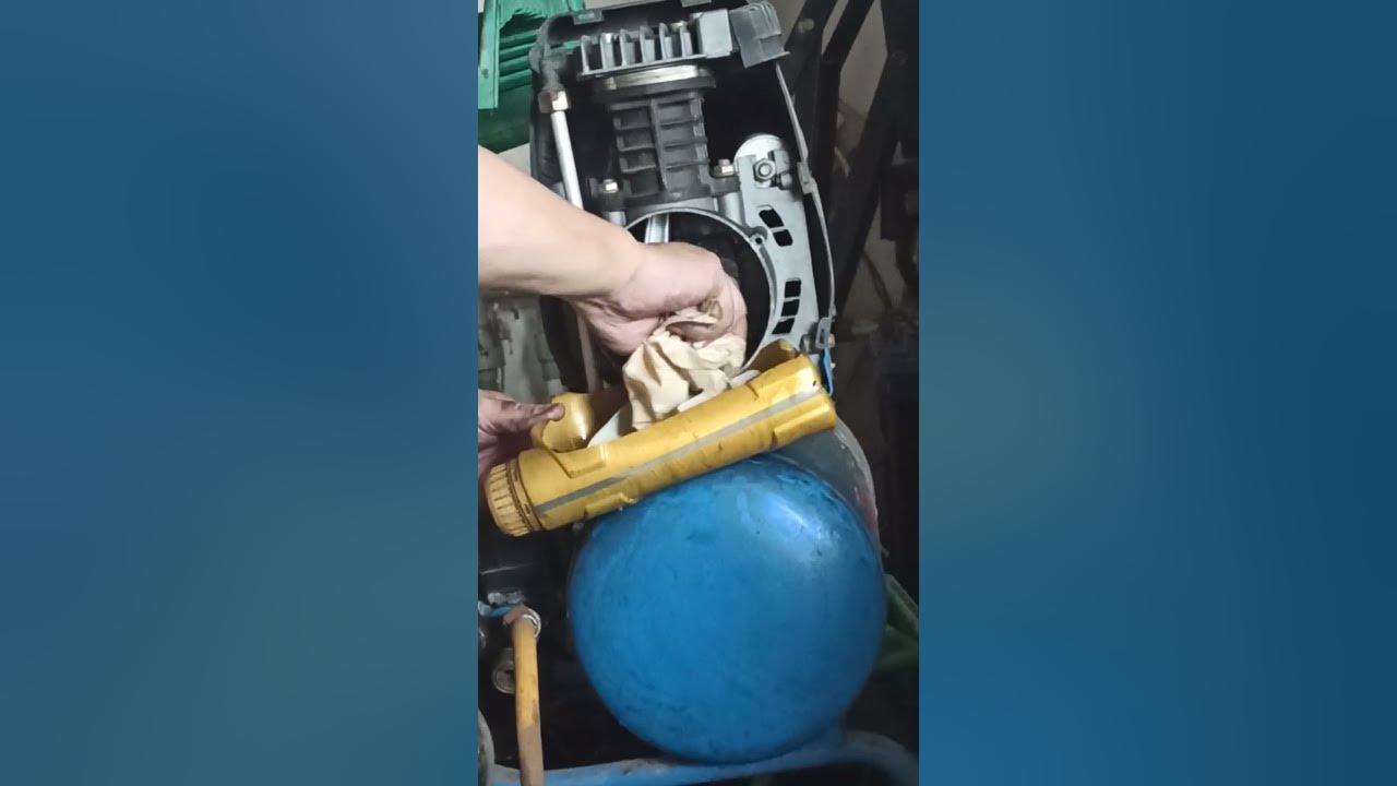 ganti oli kompresor Multipro BC-075-DMTR - YouTube