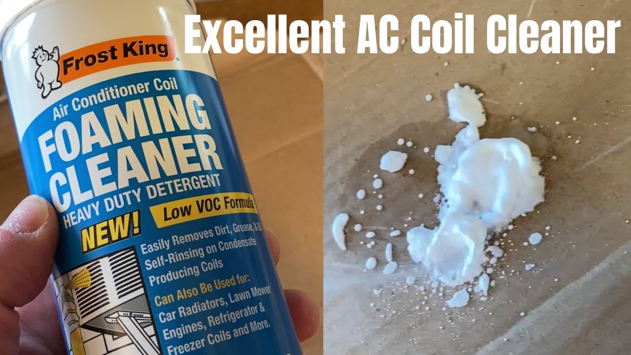 Frost King Foaming Cleaner - YouTube