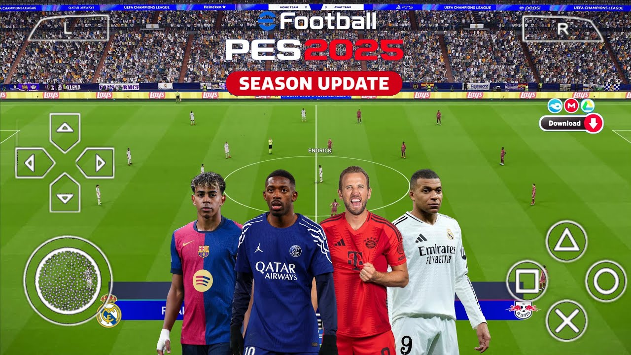 eFootball PES 2025 PPSSPP ORIGINAL ISO DOWNLOAD | PES 2025 PSP FULL ...