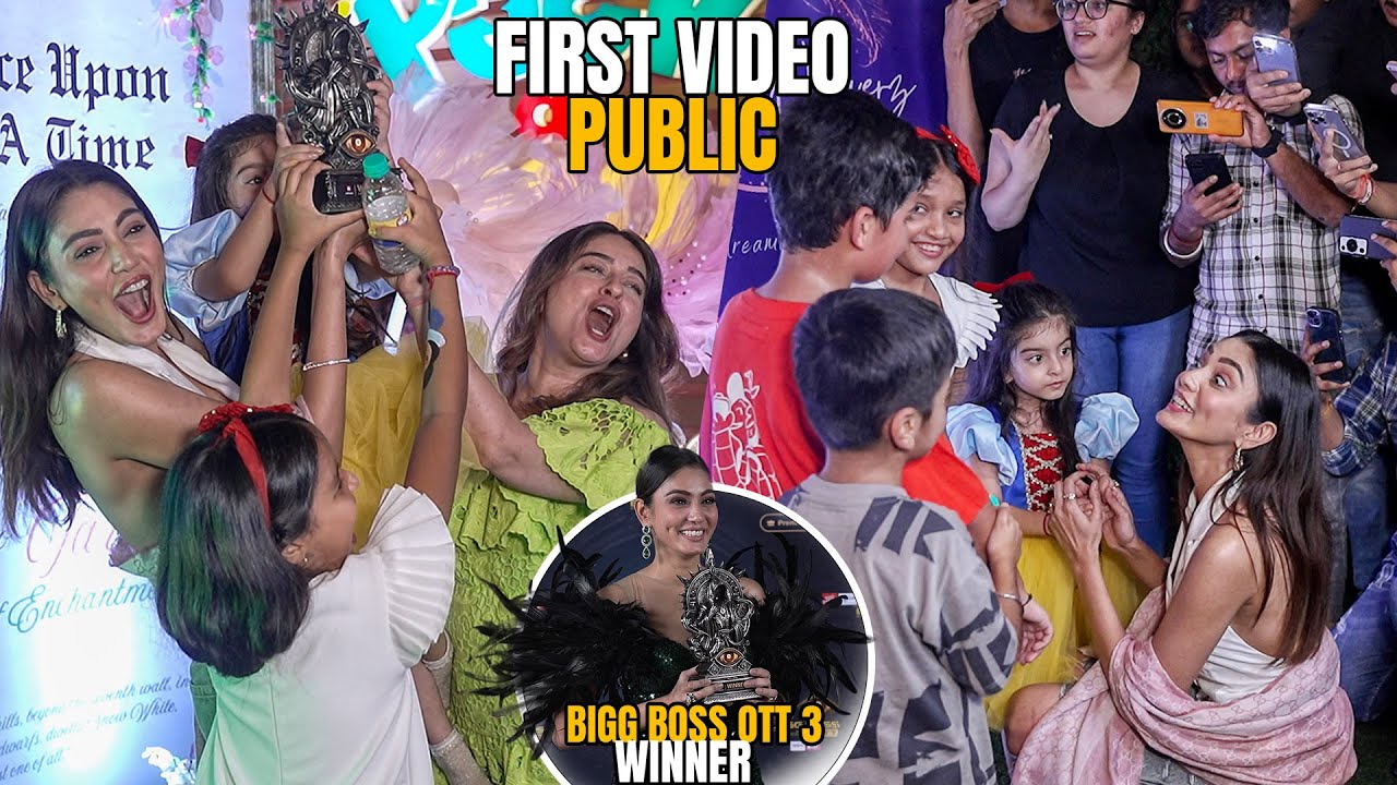 Sana Makbul FIRST Video in Public After Winning Bigg Boss OTT S3 | No EGO No Attitude - YouTube