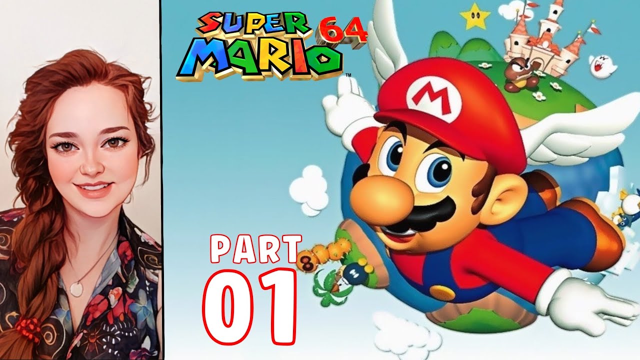 SUPER MARIO 64 - Part 1 - Bob-omb Battlefield! Whomp's Fortress! (Super ...