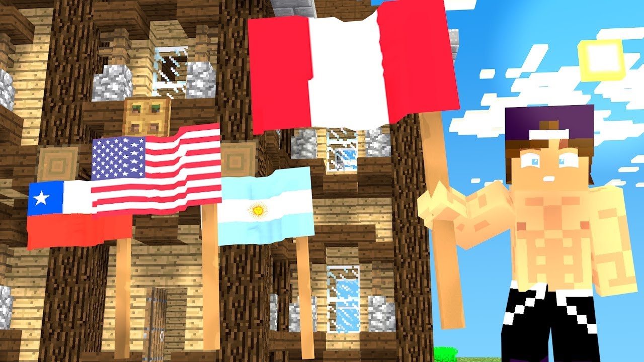 WORLD FLAGS MOD (1.12.2) TODAS LAS BANDERAS DEL MUNDO! Minecraft review ...