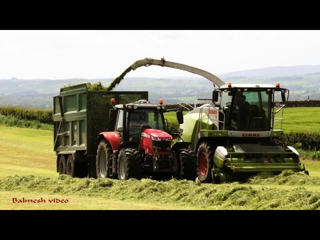 Fell Silage Two Choppers In One Field Tractors