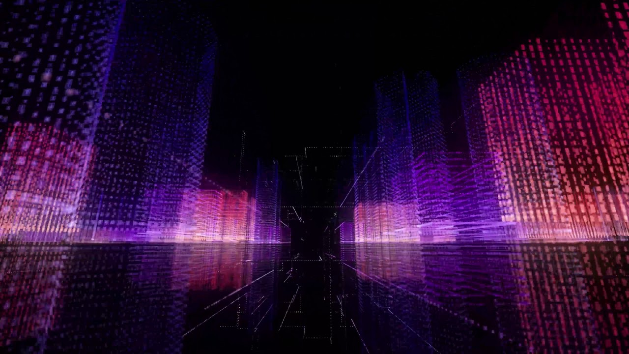 Digital Scape 4K BG Loop 5 minutes - YouTube