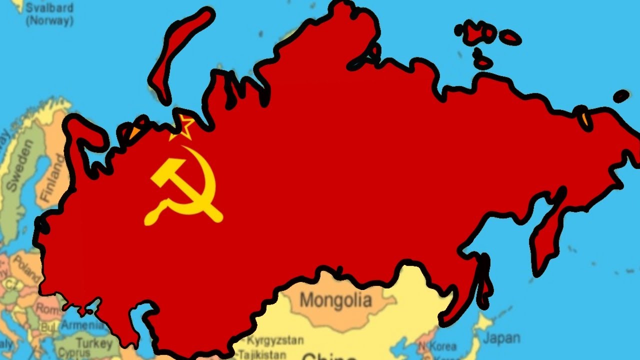 Drawing flag map of the Soviet union - YouTube