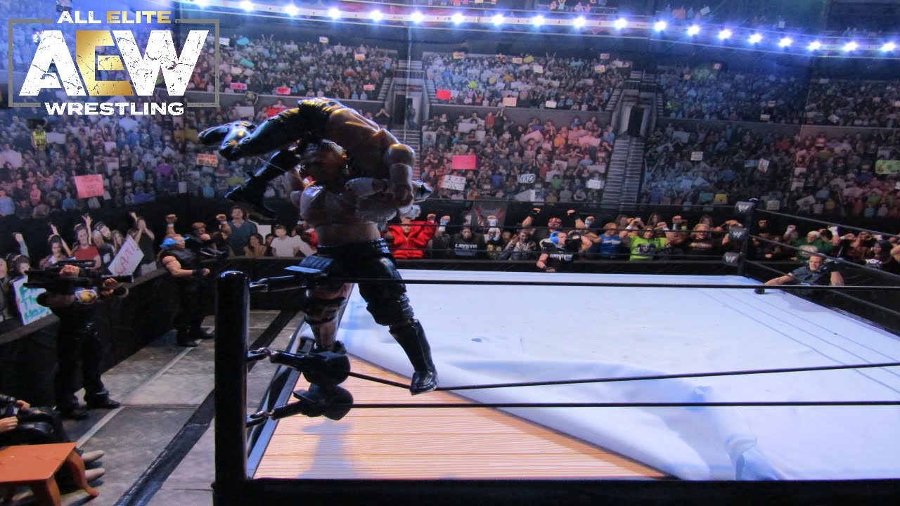 #126 Samoa Joe - Top Rope Muscle Buster - AEW Stop Motion - YouTube