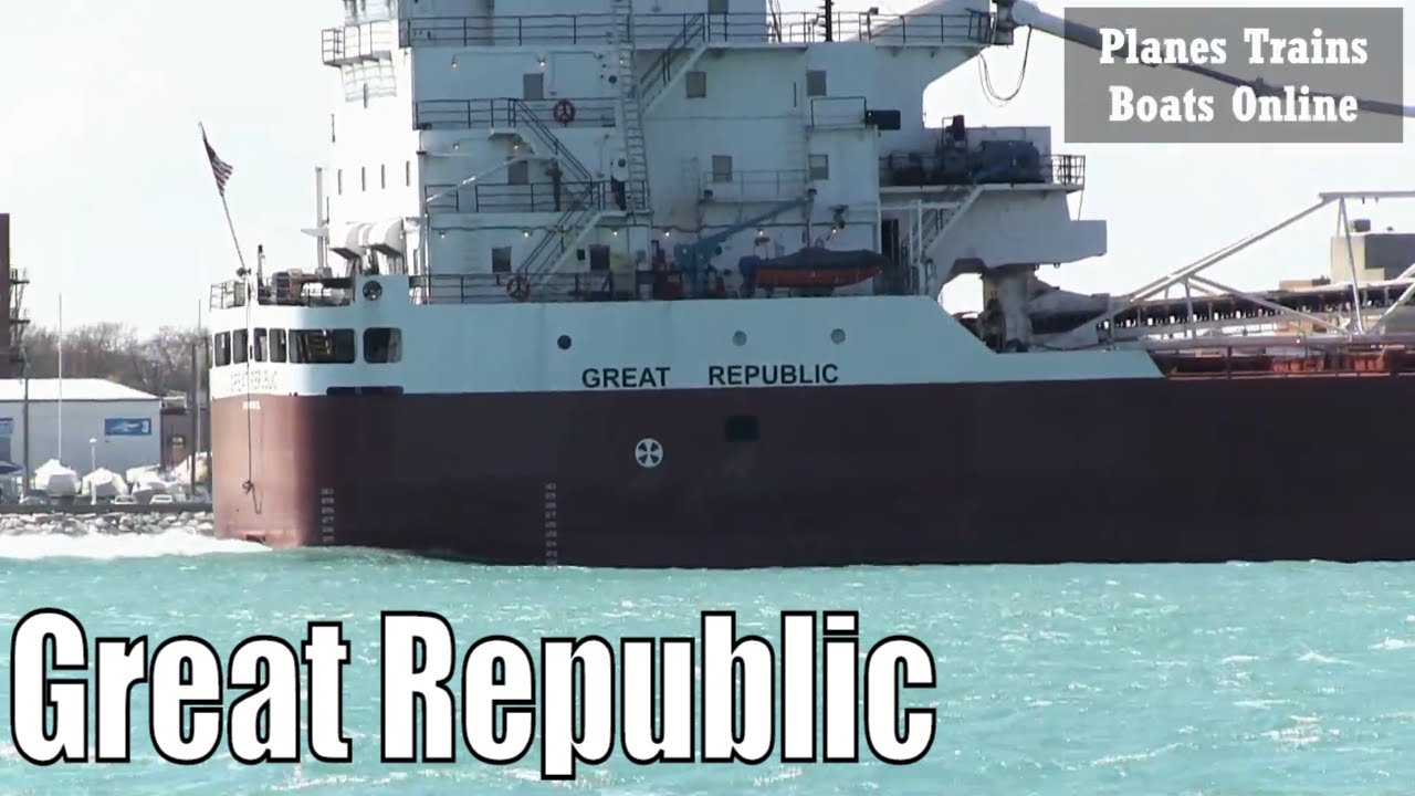 1981 Great Republic - 636ft / 194m - Bulk Carrier Cargo Ship In Great ...
