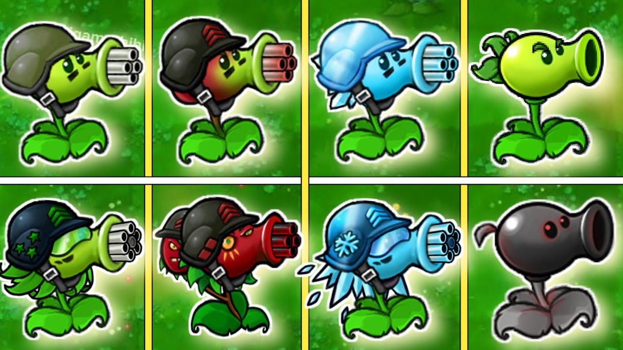 Peashooter Plant Family Vs Max Level Zombies !! Pvz Fusion - YouTube