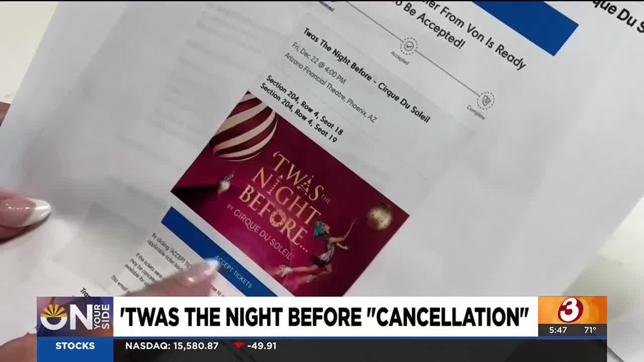 Couple upset after not getting refund after show 'cancellation' - YouTube