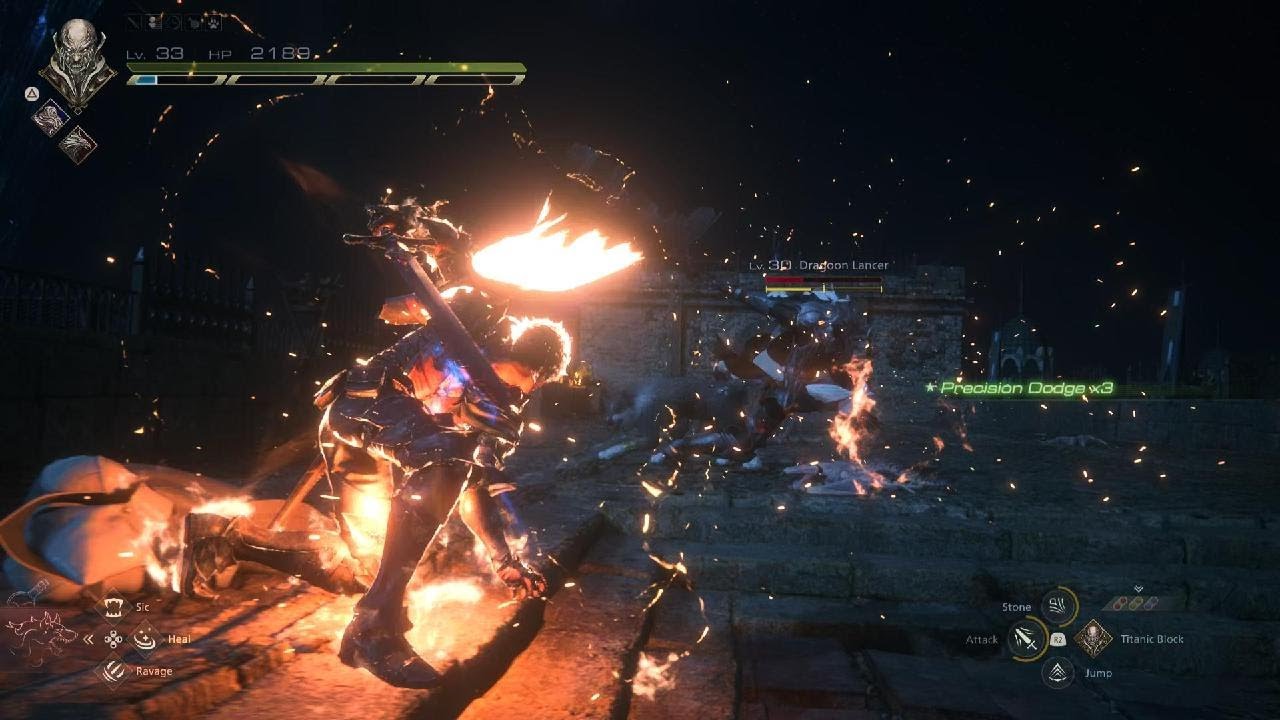 FINAL FANTASY XVI - Dragoon Lancer fight - YouTube