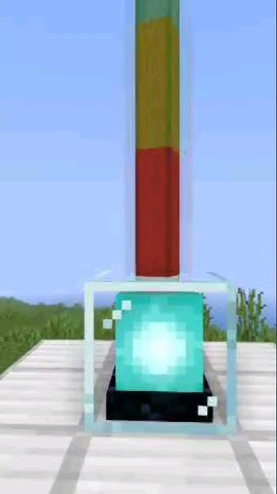 How to make a Rainbow Beacon in Minecraft #shorts - YouTube