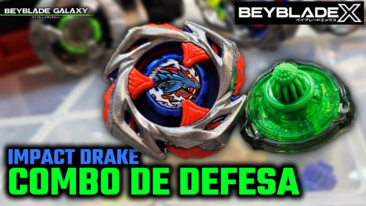 IMPACT DRAKE 3-60D a customização de defesa do anime [Beyblade X ベイブレード ...