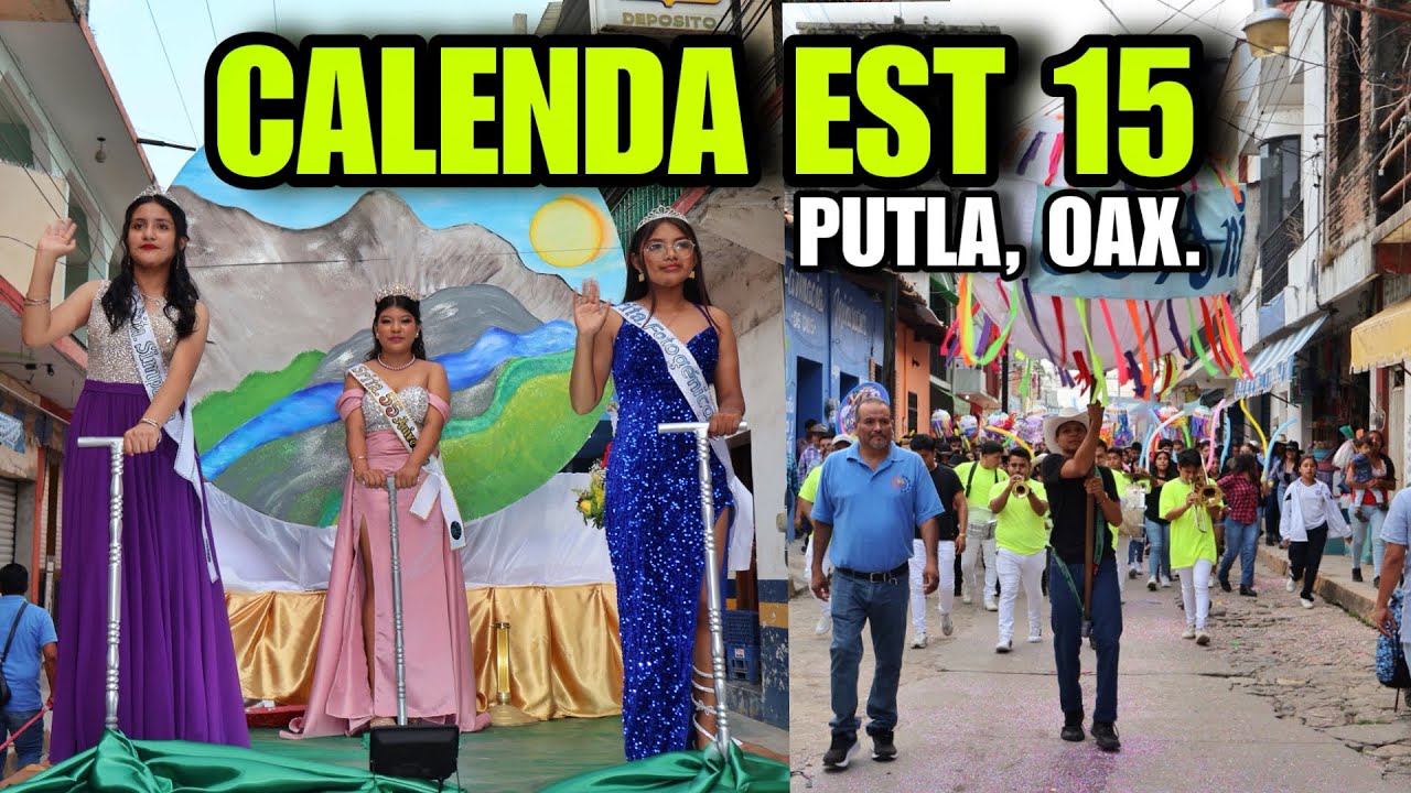 CALENDA de Escuelas Secundarias en Putla Oaxaca - YouTube