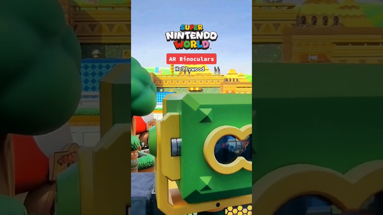 Augmented reality binoculars, Super Nintendo World, Universal Studios ...