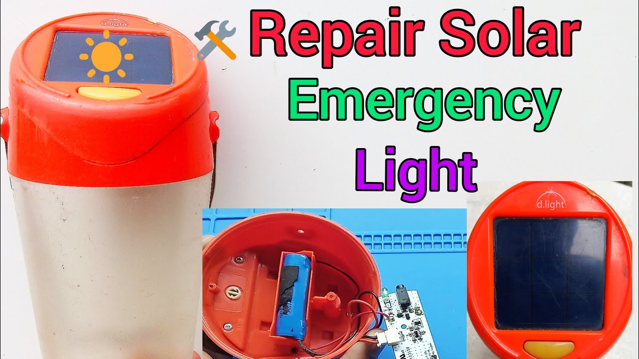 How To Repair Solar Emergency Light | Solar Emergency Light Repair ...