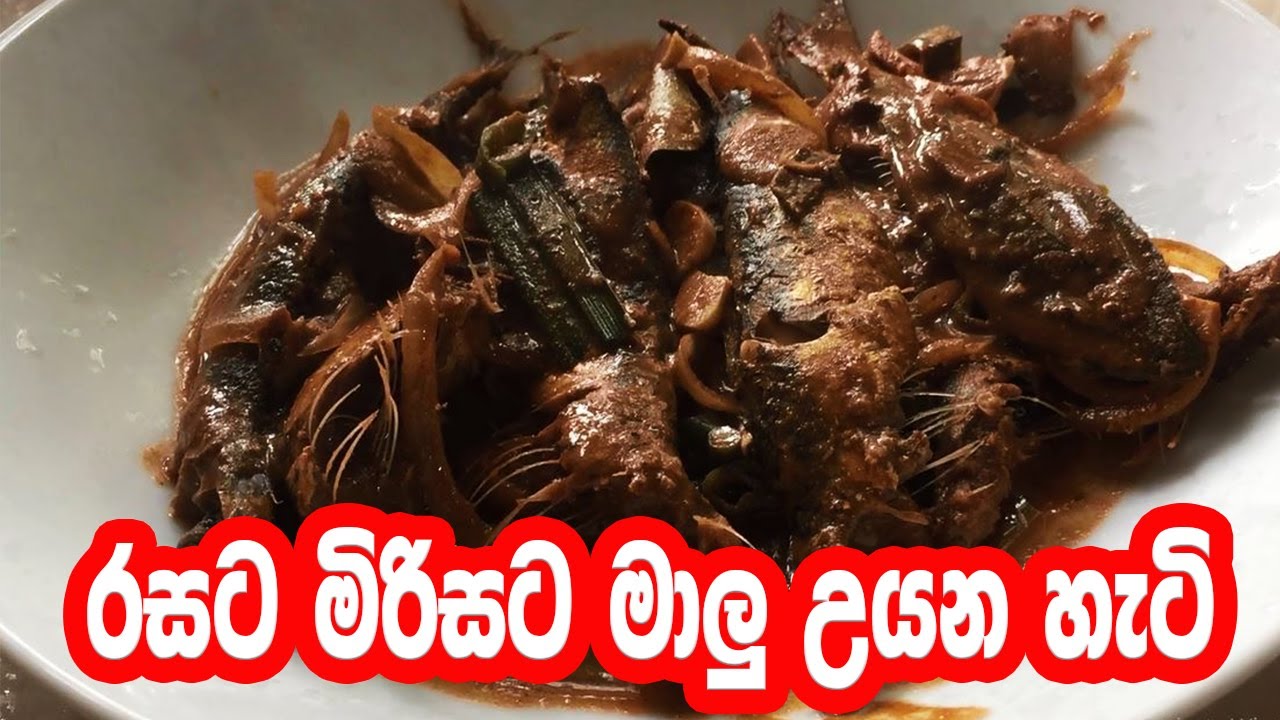 මාලු කරියක් ගමේ තාලෙට - Fish Curry Recipe | Fish curry in Sinhala ...