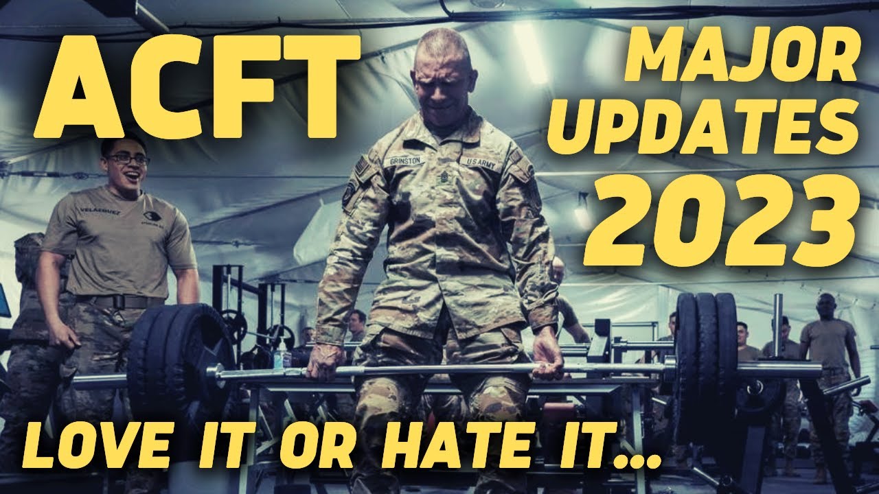 *Confirmed* ACFT Changes in 2023 | Combat MOS Test | Gender Neutral ...