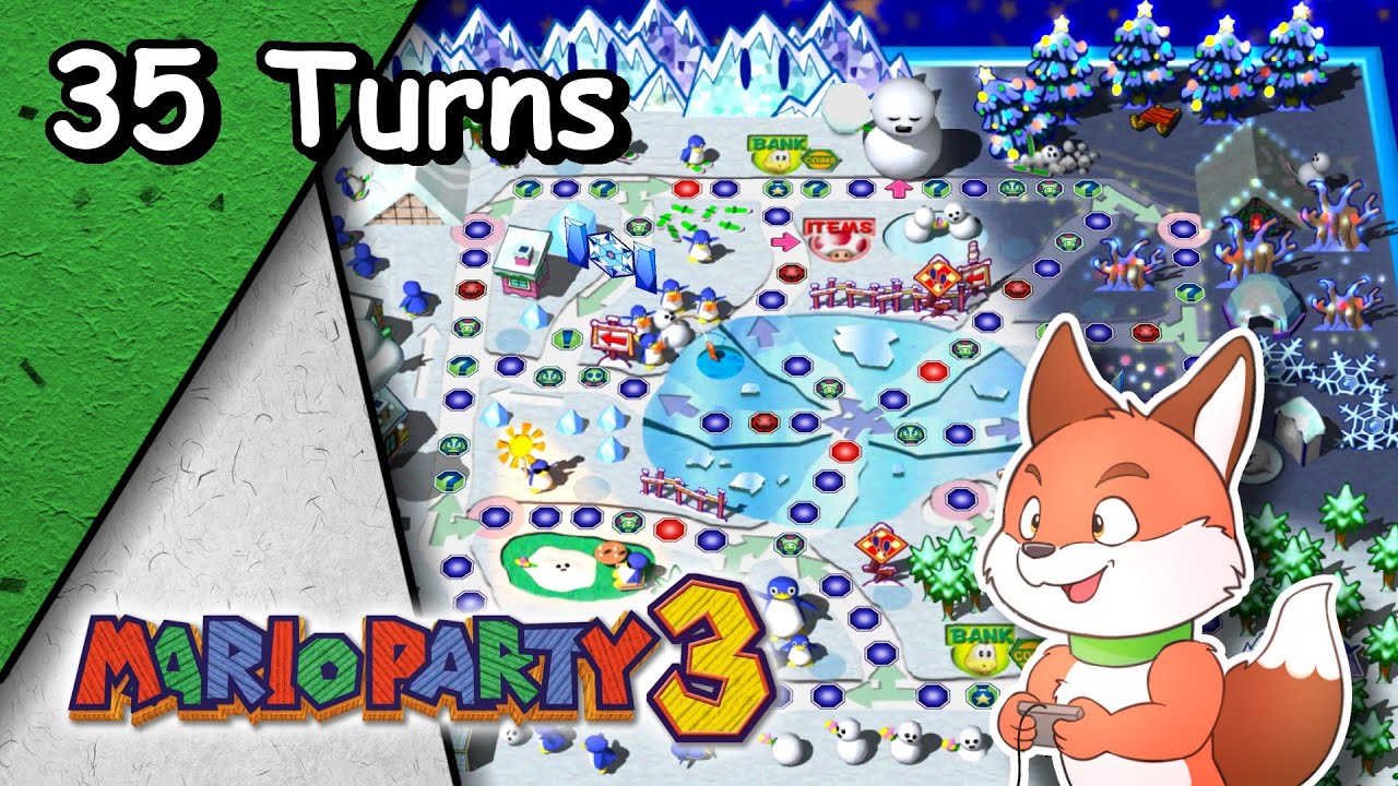 Mario Party 3 - Chilly Waters - 35 Turns - YouTube