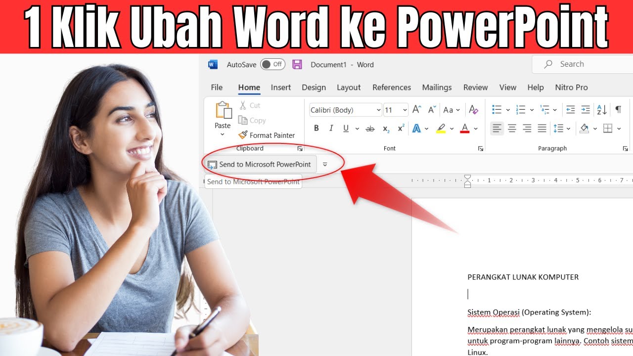 1 Klik Ubah Microsoft Word ke PowerPoint - YouTube