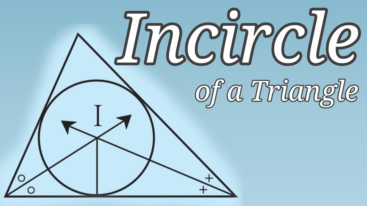 Incircle Of A Triangle Youtube