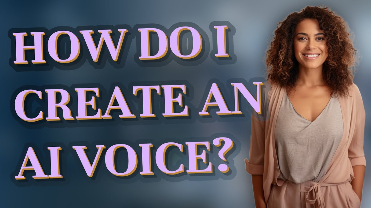 How do I create an AI voice? - YouTube