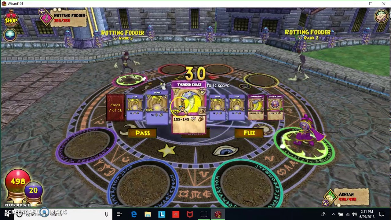 Defeating rotting fodder! (Wizard101) - YouTube