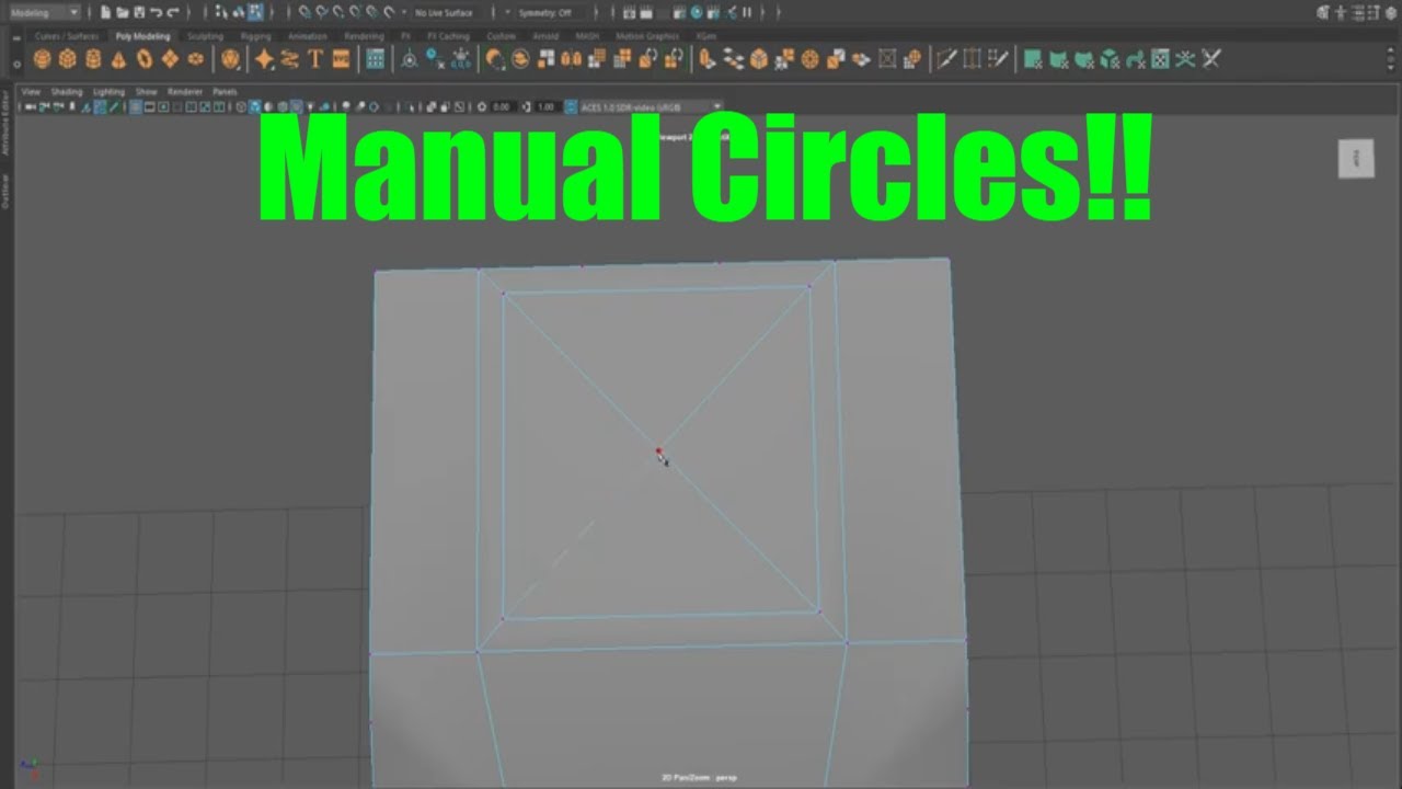 Maya 2023 - Make A Circle From a Cube - YouTube
