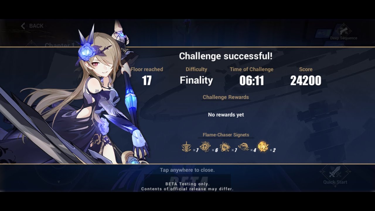 [HI3 BETA 5.6] [Elysian Realm 5.6] Fallen Rosemary SSS - Finality - 17F ...