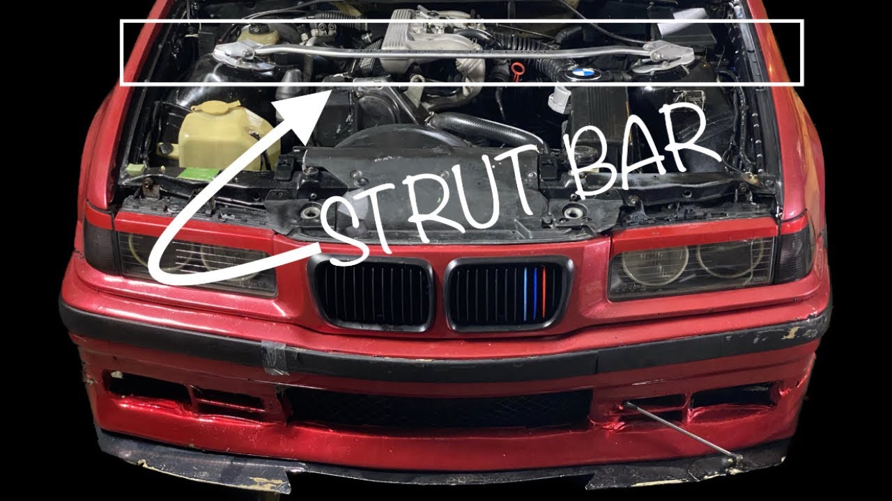 Making a custom strut bar for BMW - YouTube