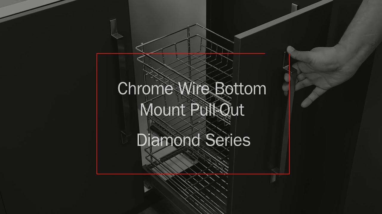 Chrome Wire Bottom Mount Pull-Out - YouTube