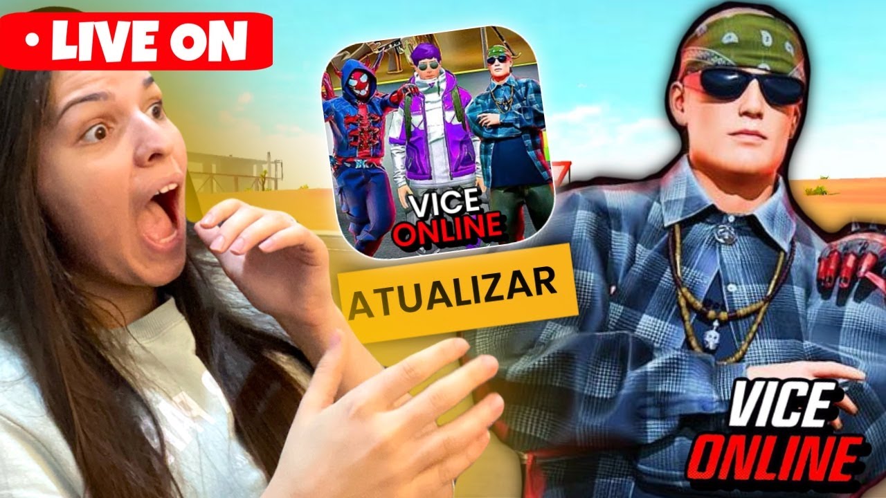 VICE ONLINE AO VIVO 🔥 CHEGOU NOVA ATUALIZAÇÃO DO VICE ONLINE - YouTube